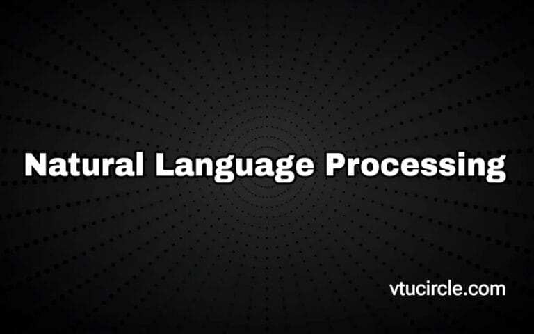 vtucircle » Natural Language Processing BCS714B