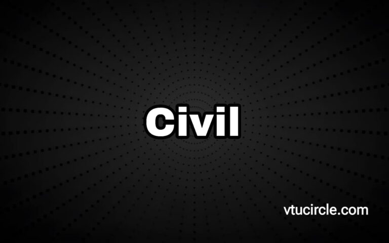 VTU Circle » Civil